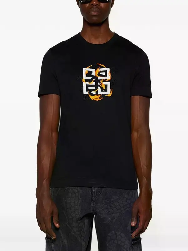 Givenchy Slim-fit Graphic-print T-shirt
