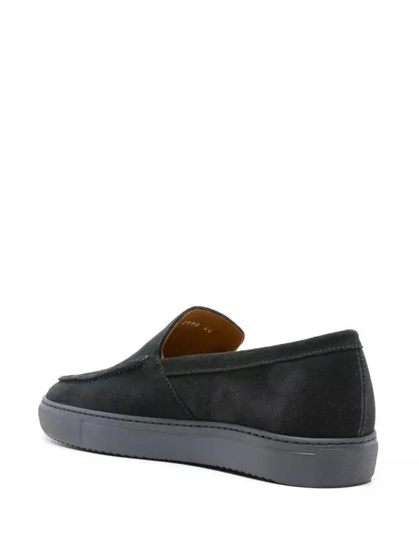 DOUCAL'S Round-toe Suede Loafers