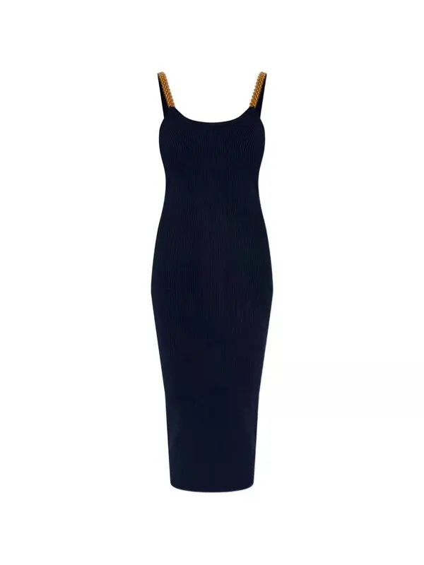 Michael Kors Chain-strap Ribbed Midi Dress