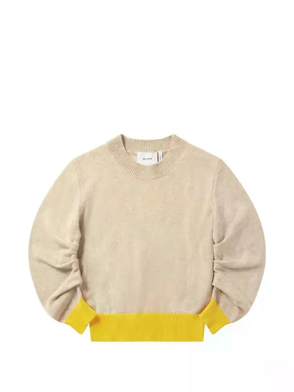 Axel Arigato Rina Crew-neck Sweater With Yellow Detail