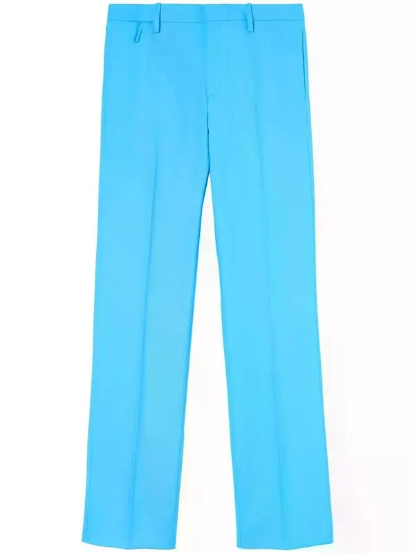 Off-White Tailored Straight-leg Trousers - Blue