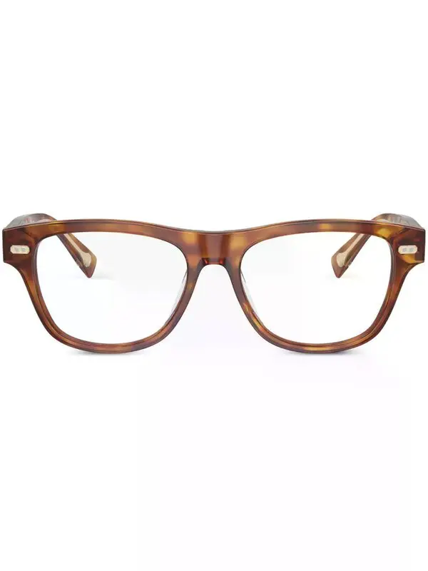Brunello Cucinelli Rectangle Frame Eyeglasses - Green