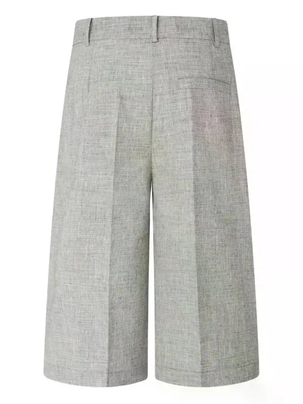 Pinko Wide-leg Tailored Shorts - Grey