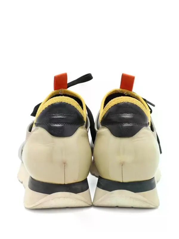 Balenciaga Race Runner Leather Trainers - Grey