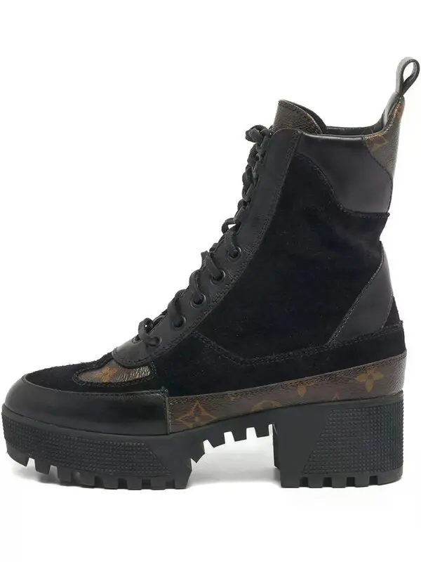 LOUIS VUITTON Laureate Lace-up Ankle Boots