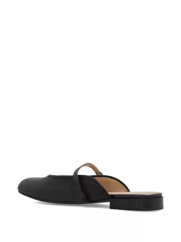 Furla Etoile Leather Mules With Strap Detail