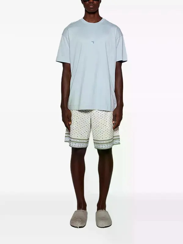 Givenchy Cotton Tailored Shorts With All-over Floral Print
