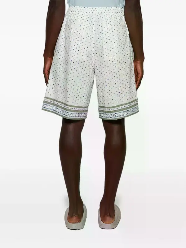 Givenchy Cotton Tailored Shorts With All-over Floral Print