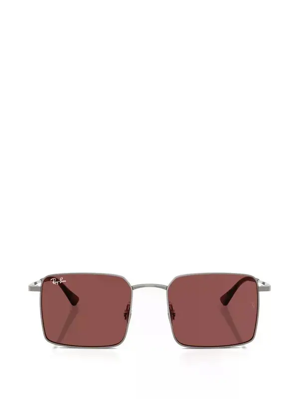 Ray-ban Square Frame Sunglasses - Silver