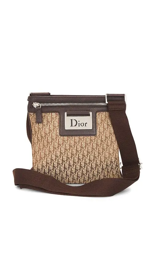 FWRD RENEW Dior Street Chic Messenger Bag - Beige