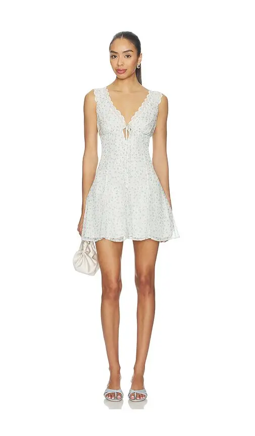 For Love & Lemons Cape Cod Mini Dress - Ivory