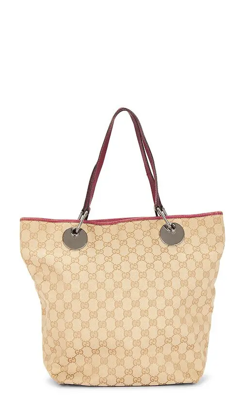 FWRD RENEW Gucci Eclipse Tote Bag - Beige