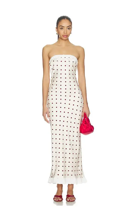 MAUDE CLUB Donni Dress - Ivory