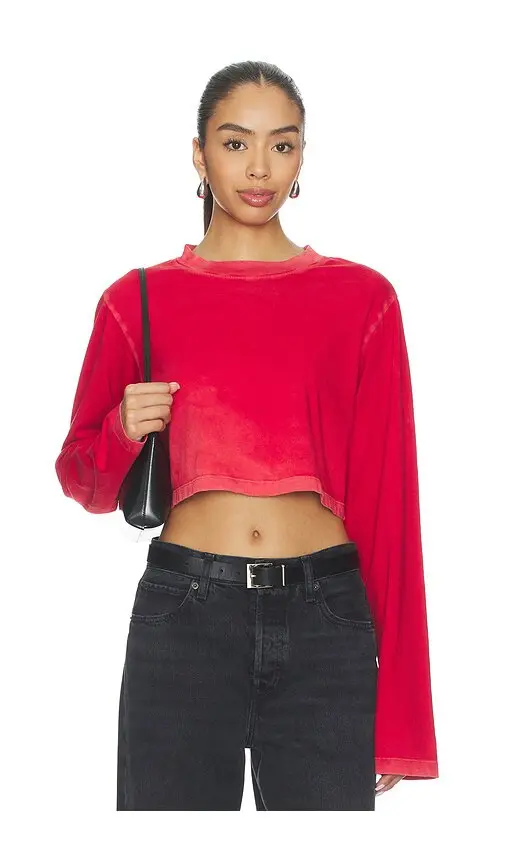 Cotton Citizen Tokyo Crop Shirt - Red
