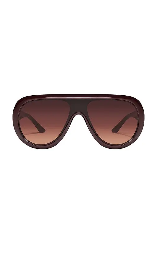 Quay Set List Aviator Sunglasses - Brown