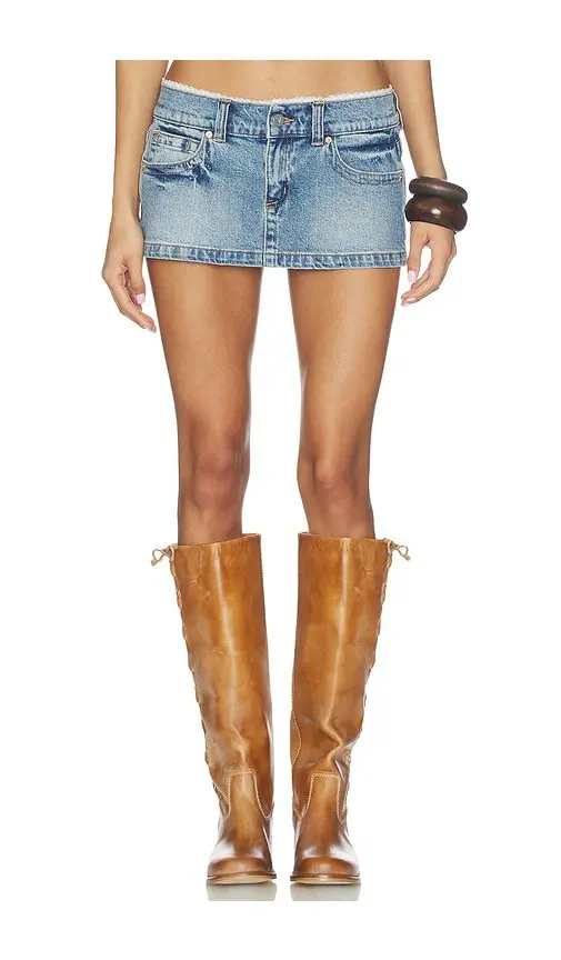 Abrand Denim 00 Mini Skirt Lace