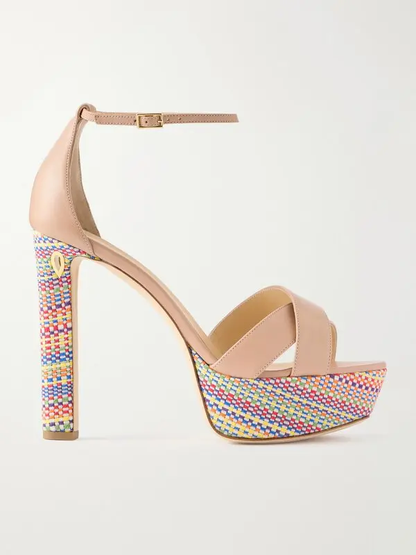 Jennifer Chamandi Leonardo 130 Platform Slingback Sandals