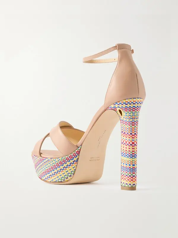 Jennifer Chamandi Leonardo 130 Platform Slingback Sandals