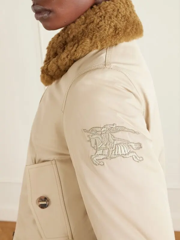 Burberry Shearling-trimmed Down Jacket