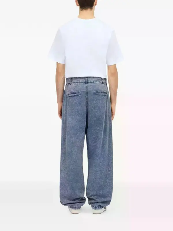 MSGM Acid Wash Wide-leg Jeans