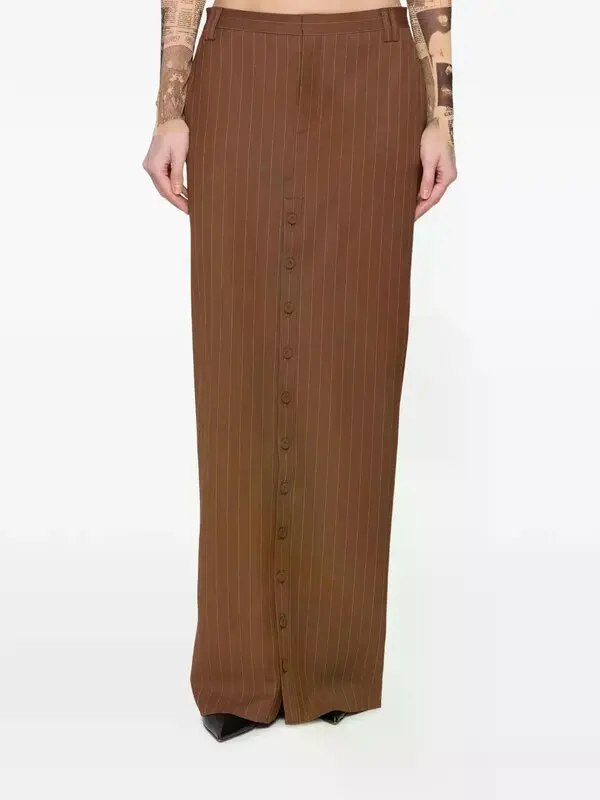 JEAN PAUL GAULTIER Striped Maxi Skirt