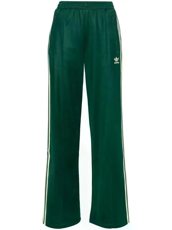 Adidas 3-stripes Wide-leg Trousers - Green