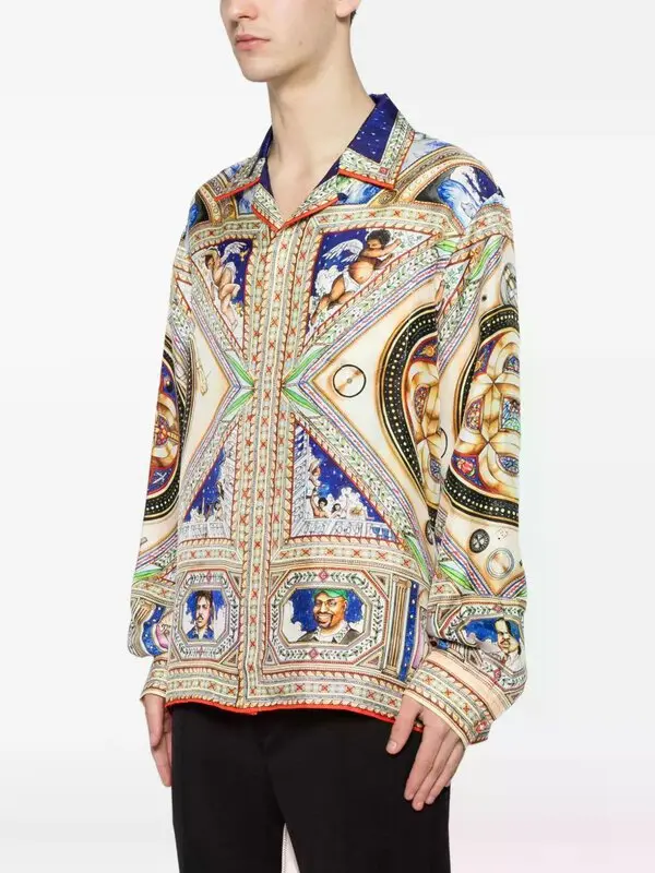 Casablanca Printed Shirt - Neutrals