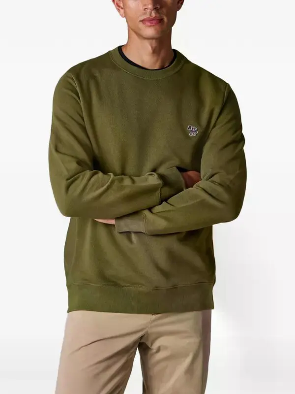 Paul Smith Zebra Logo Crew-neck Sweatshirt - Green