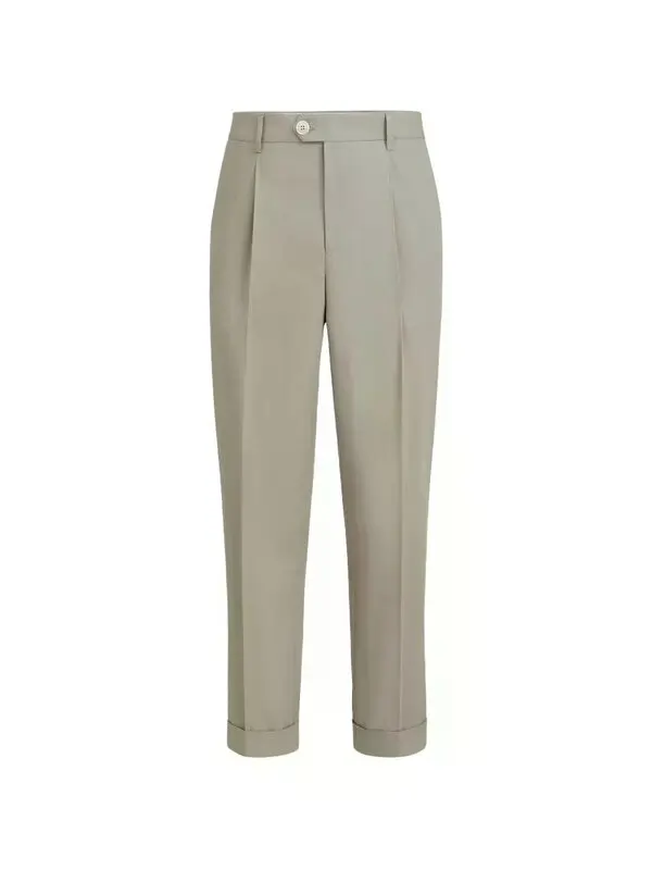 Brunello Cucinelli Pleated Cotton Trousers