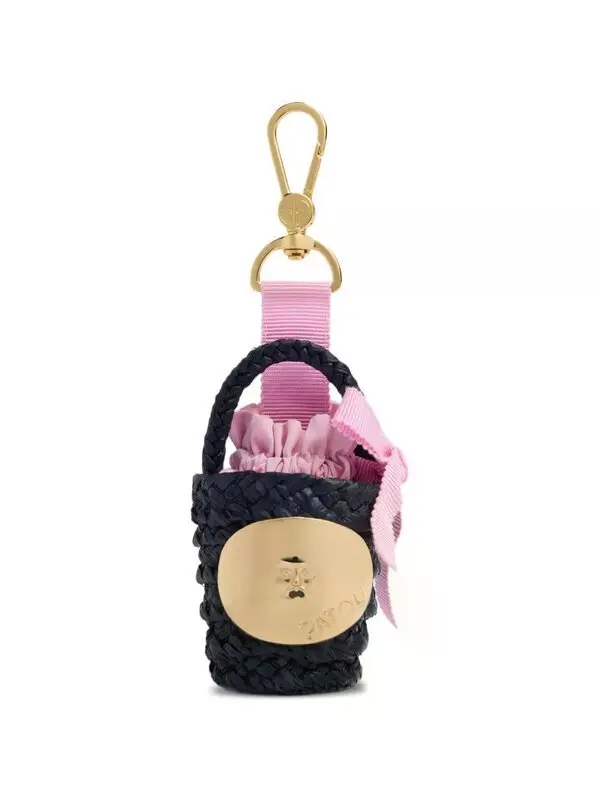 PATOU Raffia Keyring - Blue