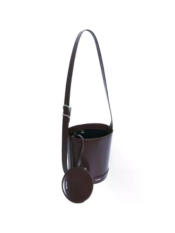 JIL SANDER Cannolo Bucket Bag - Red