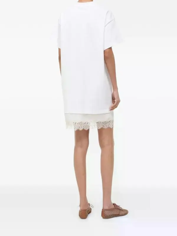 Staud Grier Lace-trim Mini Dress