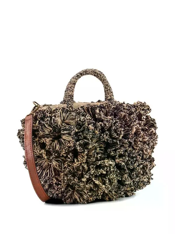 IBELIV Raffia Tote Bag - Black