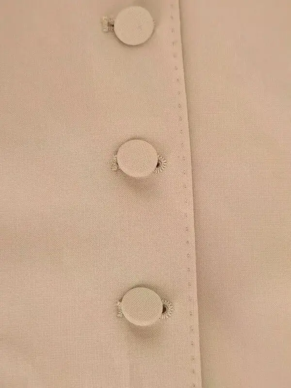 Tagliatore Covered Button V-neck Vest