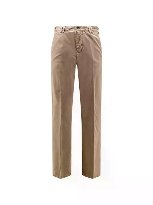 PT TORINO Michael Deluxe Cotton Trousers - Neutrals