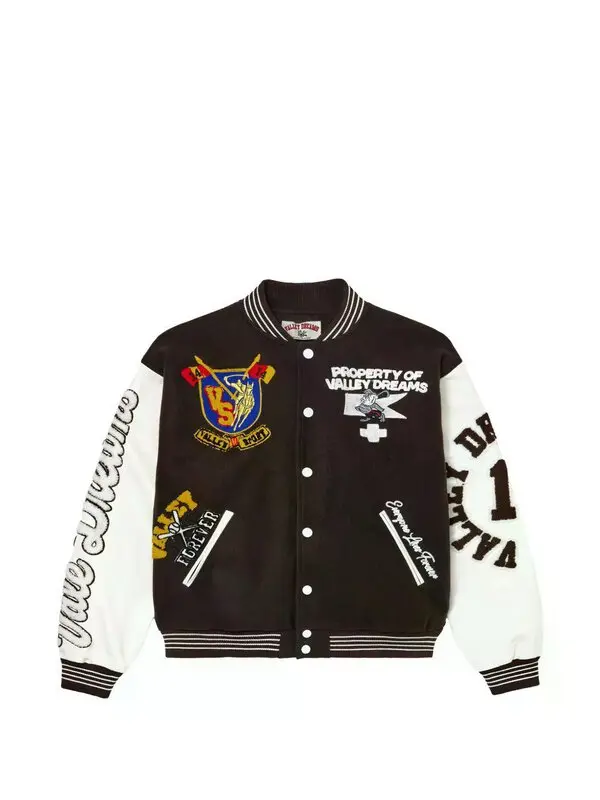 VALE FOREVER Alumni Bomber Jacket - Brown