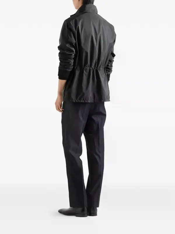 Prada Re-nylon Jacket With Hood - Black