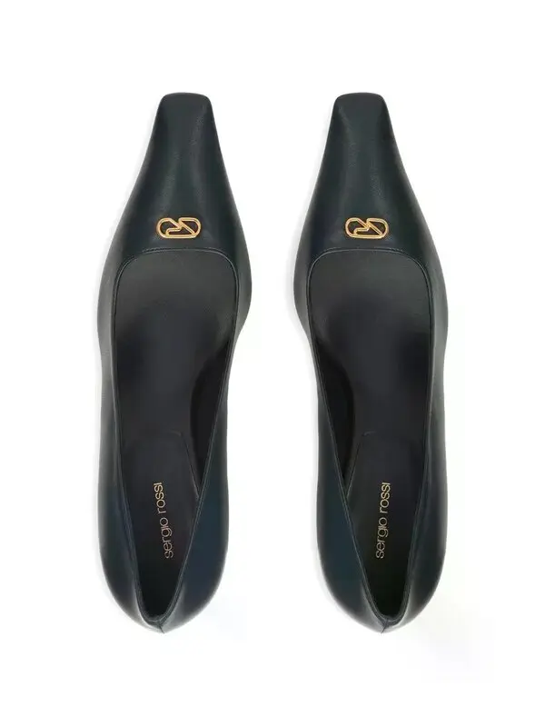 SERGIO ROSSI Embellished Pointed Toe Pumps