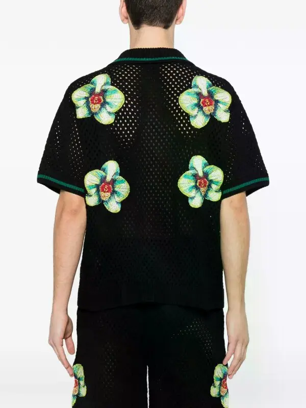 Casablanca Floral-embroidered Shirt