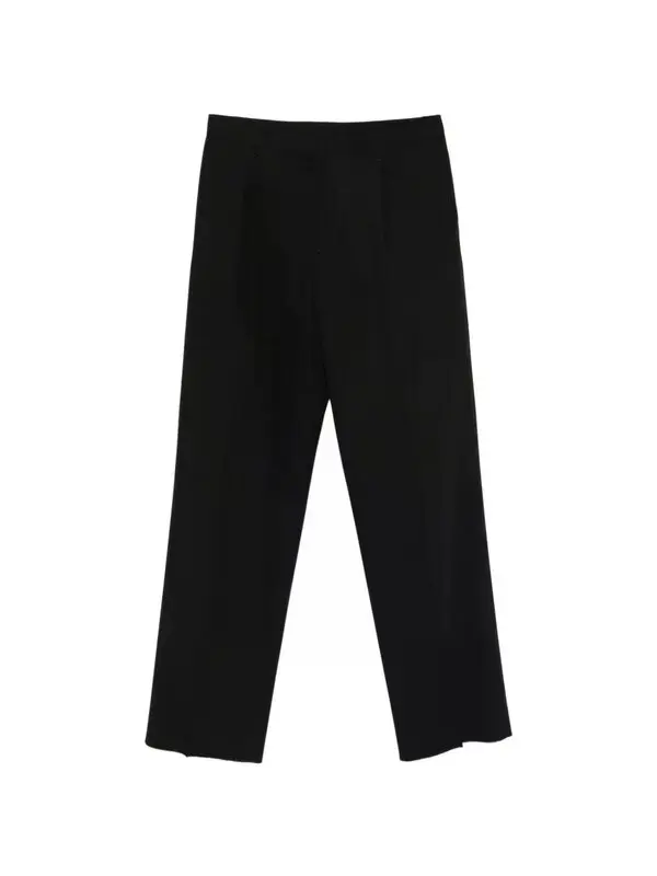 LARDINI Pleated Trousers - Black