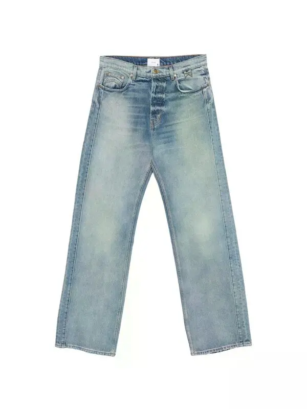 Rhude Washed Effect Straight Leg Jeans