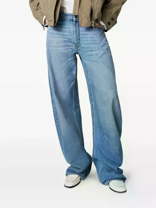 Stella McCartney Relaxed Curve Jeans In Organic Cotton With Pure.tech Technology