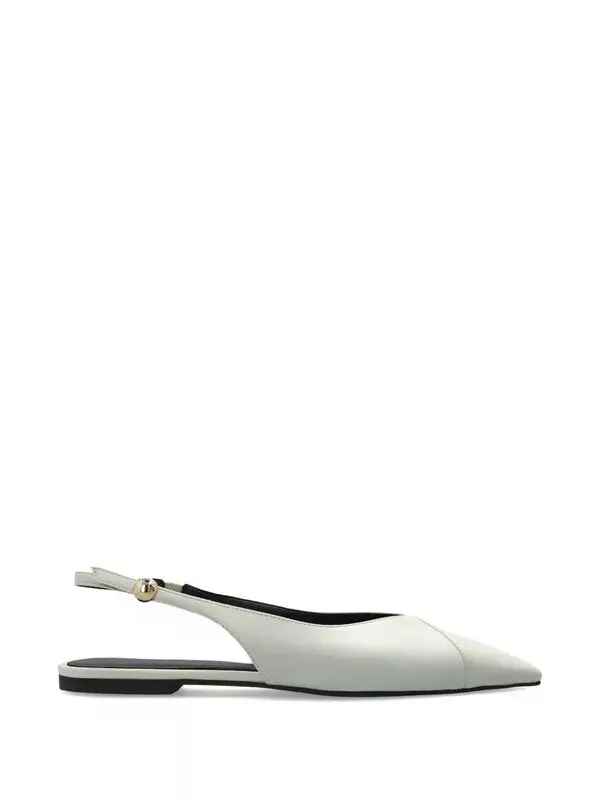 Furla Sfera Pointed-toe Leather Slingback Pumps