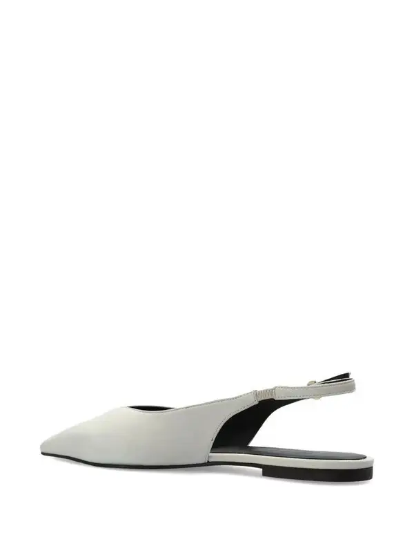 Furla Sfera Pointed-toe Leather Slingback Pumps