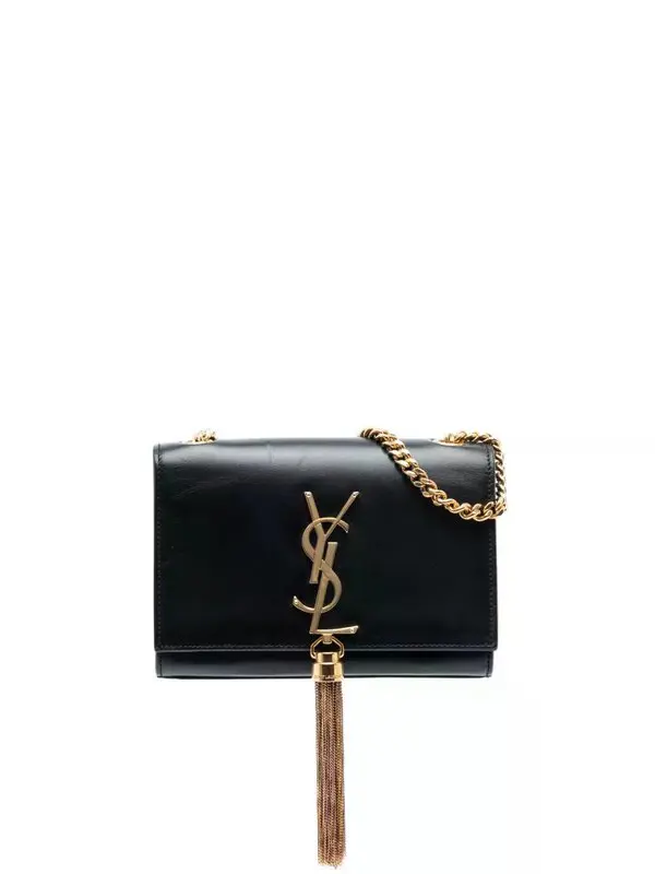 Saint Laurent Monogram Kate Tassel Crossbody Bag - Black