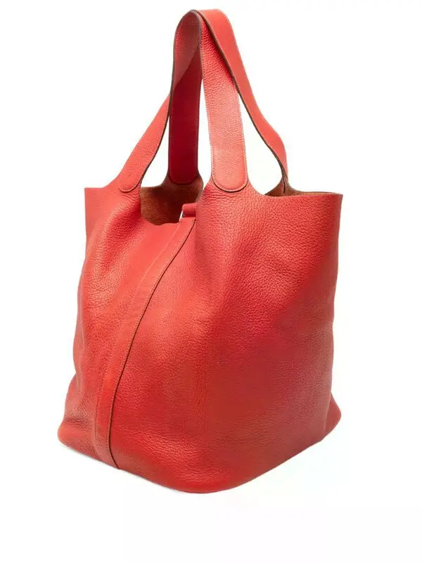 Hermès Clemence Picotin Lock 33 Handbag - Red
