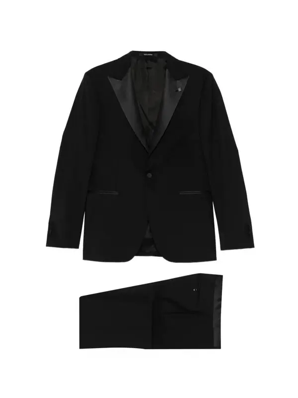 Tagliatore Peak-lapel Suit - Black