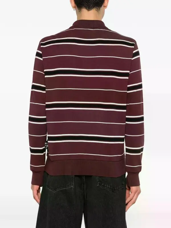 Undercover Striped Chest-pocket Polo Shirt