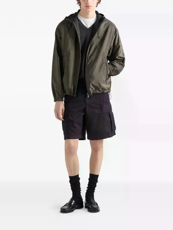 Prada Reversible Re-nylon Blouson Jacket - Green