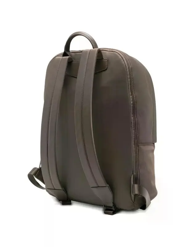 Emporio Armani Logo Detail Backpack - Brown